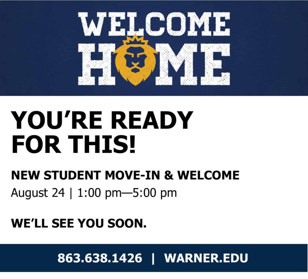 New Student Move-In & Welcome - Warner University