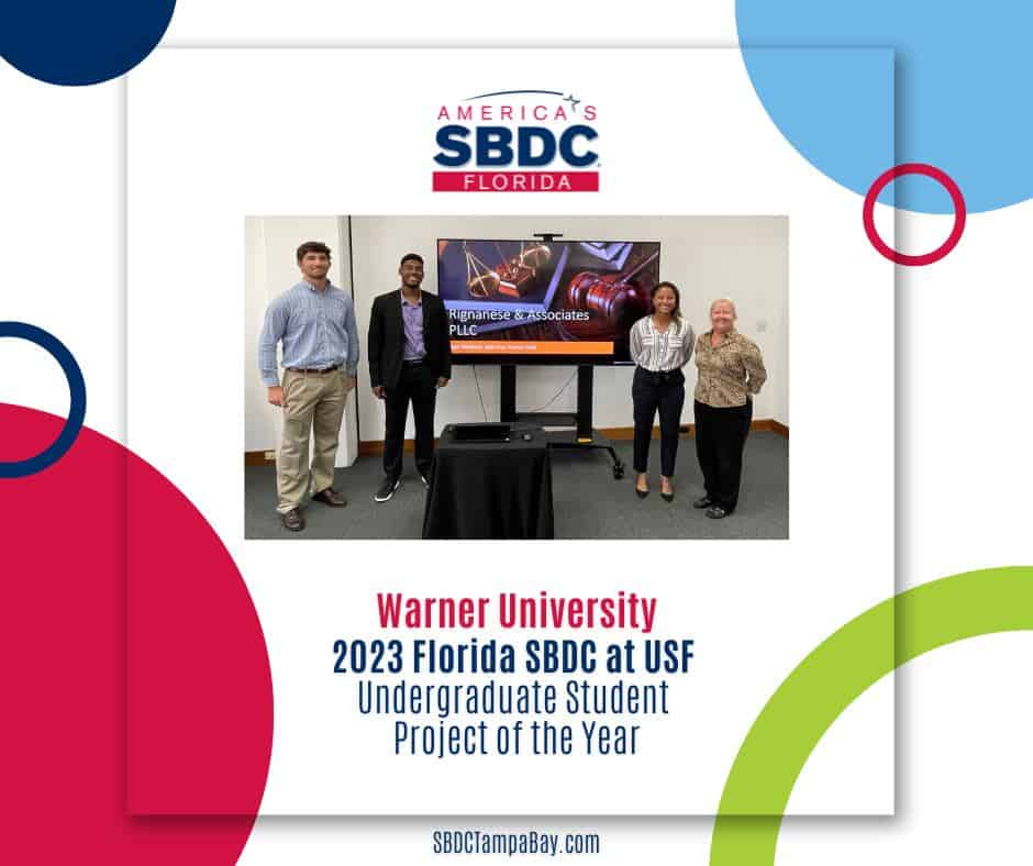 Warner Students Awarded 2022 Undergraduate Student Project of the Year - Warner University