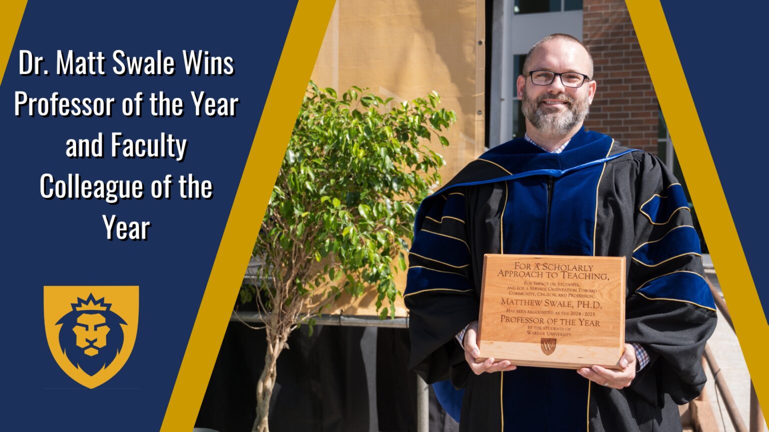 Dr. Matt Swale Wins Professor of the Year and Faculty Colleague of the ...